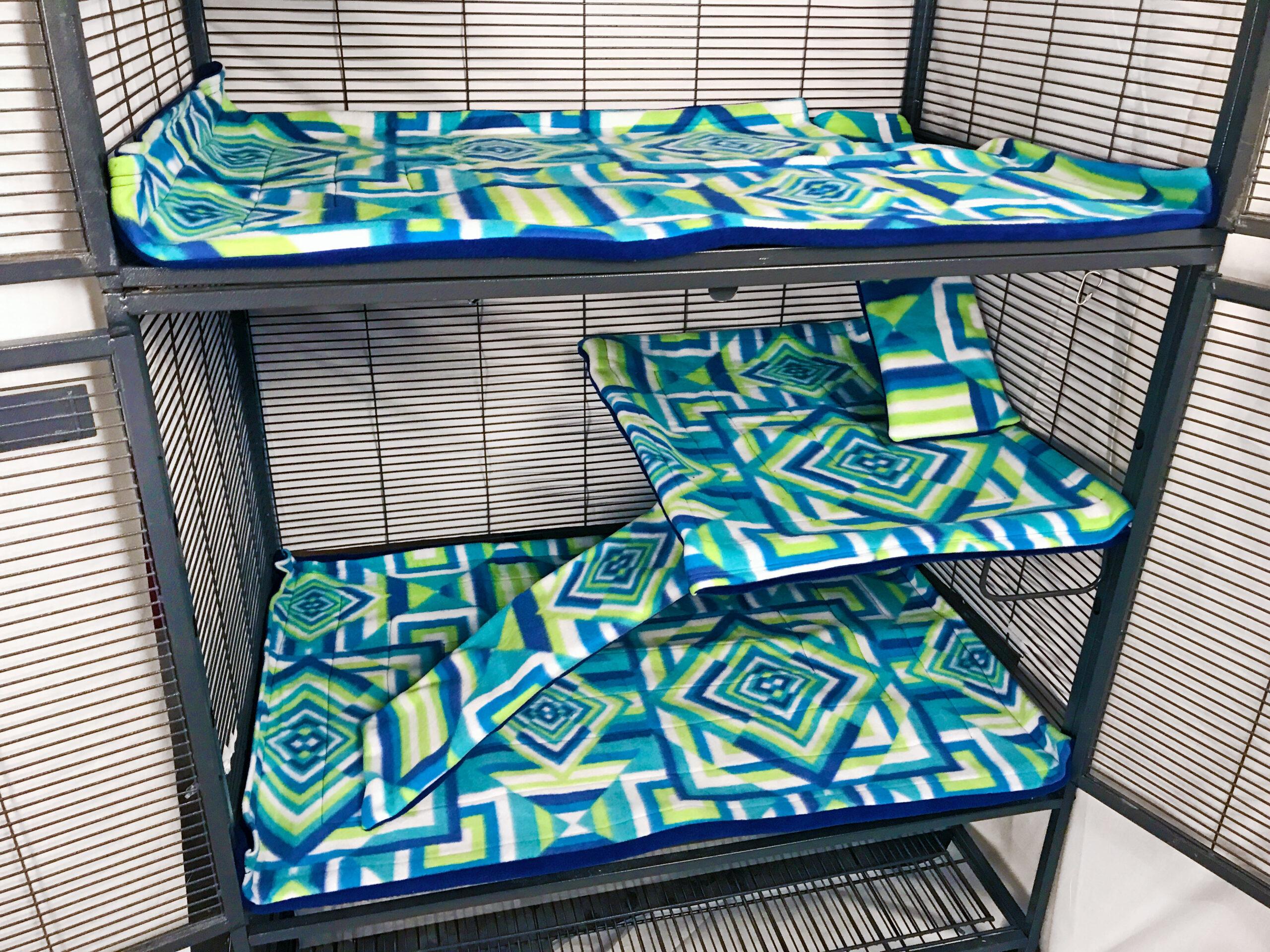 7-piece Cage Liner Set Midwest Double Critter/Ferret Nation PREMADE ...